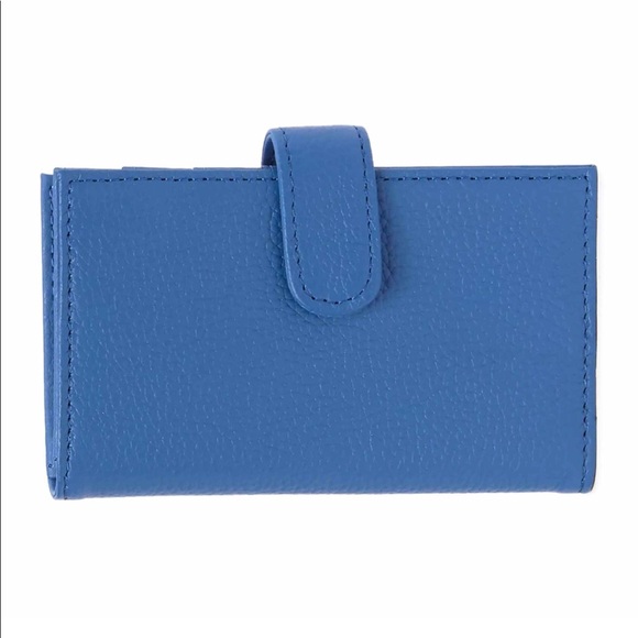 mundi | Bags | Mundi Rdif Leather Card Case Chambray | Poshmark